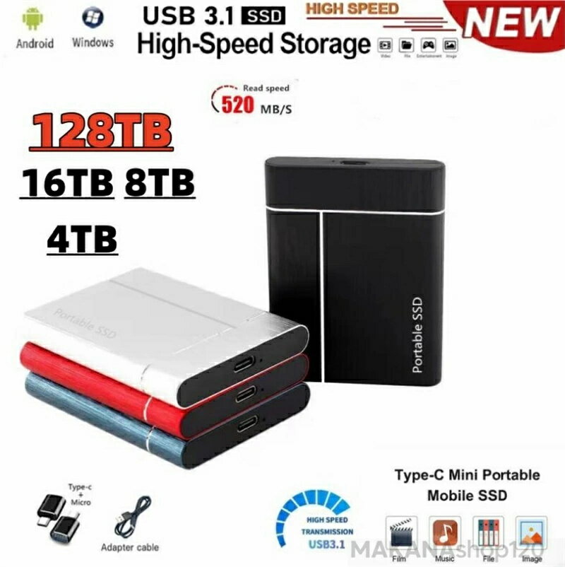 送料について ※★複数在庫、追加可、何点でも同梱配送は可能です。 北海道・沖縄・離島への配送は商品によって異なる別途送料がかかります。 商品詳細 内容 ポータブル SSD 商品 特徴 ポータブル SSD 仕様 ★品質保証 ◎出品する商品は全...