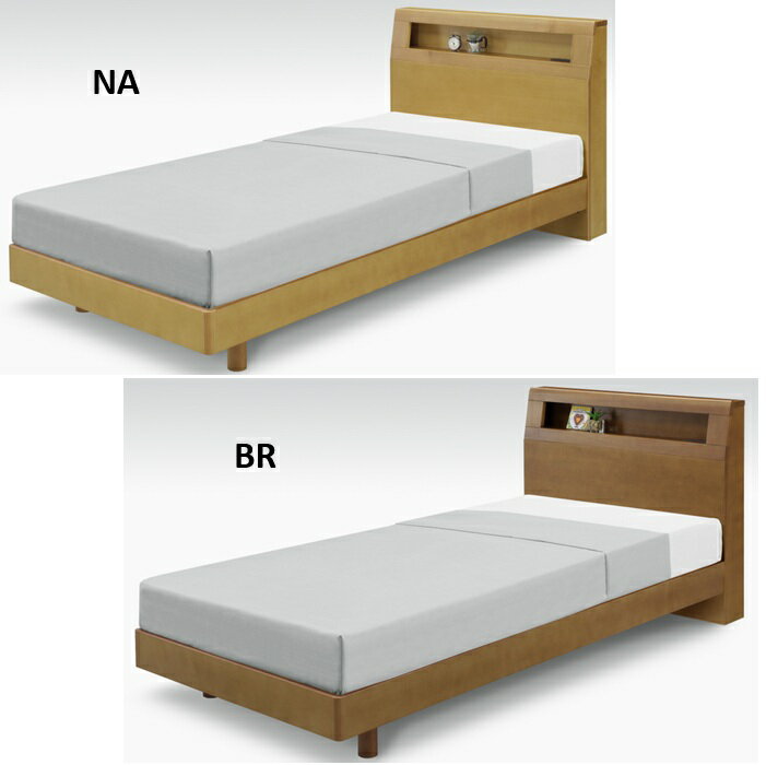 サイズ：幅99cm×奥行210cm×高さ86cmスノコ面25cm 材質：MDF　タモ突板貼り 商品説明・シンプルデザインのベットです。・便利な棚付きベットです。・1500Wの2口コンセント付き・LVLスノコで通気性が良いベット仕様になってま...