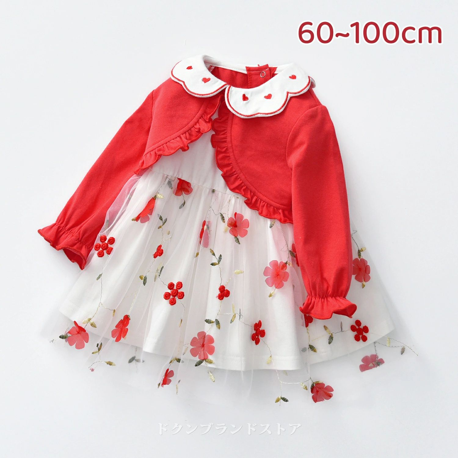 ◆◆商品詳細 ◆◆◆商品内容：ワンピース◆素材：チュール、綿95％、ポリウレタン5％◆カラー：写真通り◆サイズ：66/着丈41cm 身長目安58-66cm73/着丈41cm 身長目安65-73cm80/着丈44cm 身長目安72-80cm9...