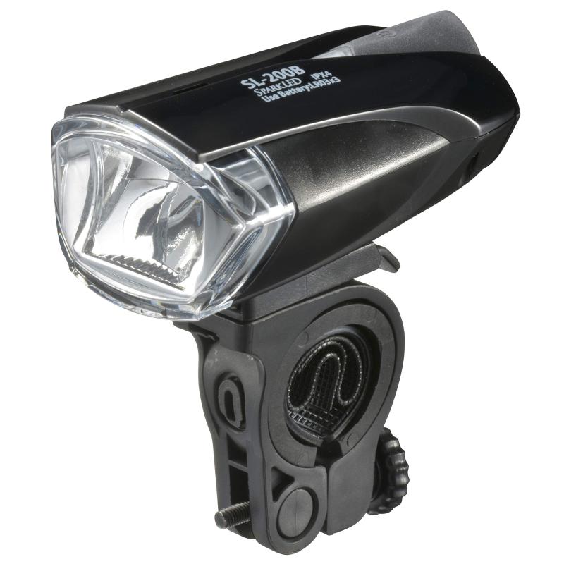 OHM LEDサイクルライト SL-200B-K 07-8992サイクルライトLED自転車ライト広範囲下方照射