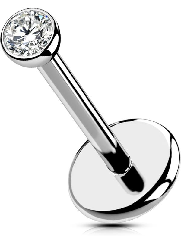 [OUFER] Push in Titanium Labret Piercing Stud 20G Helix Piercing 5/6/8/10/12mm Lip Labret Stud Tragus Threadless Helix C...