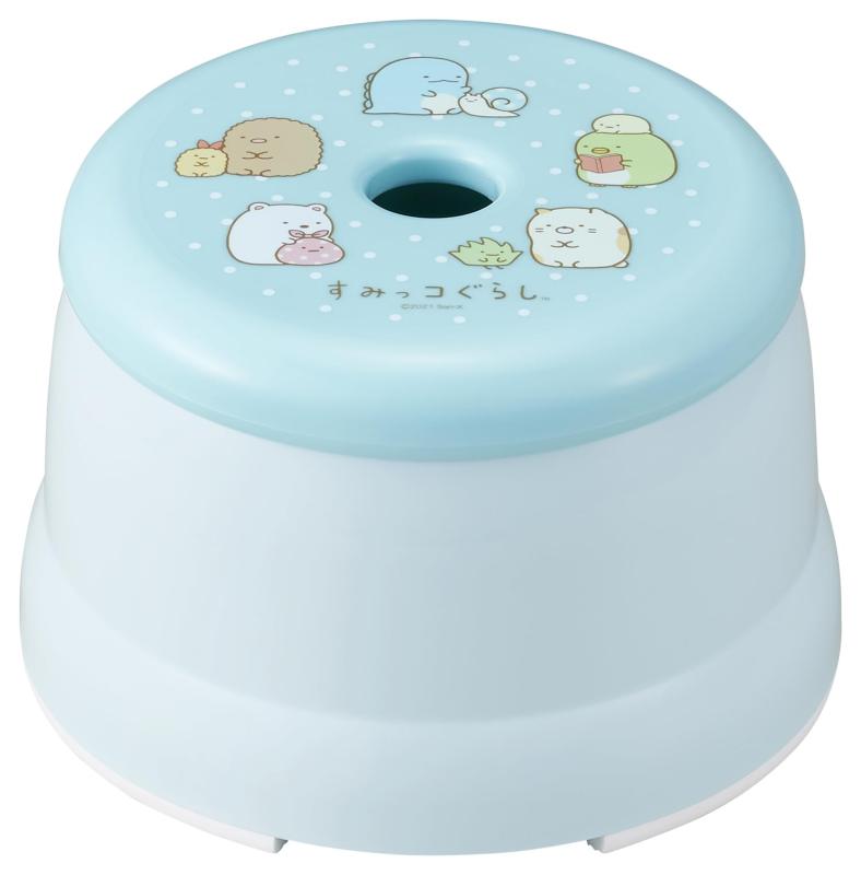 OSK(オーエスケー) バスチェア すみっコぐらし 風呂いす ブルー 日本製 足ゴム付 おしゃれ かわいい 滑りにくい BA-2【サイズ】φ208×H135mm