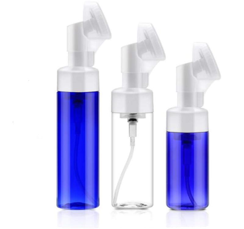 HJ 泡ポンプボトル ムースボトル トラベルボトル 詰替ボトル 旅行ボトル 透明 洗顔フォーム 泡タイプ 漏れ防止 携帯用 ハンドソープ 洗顔料 泡立ち ブルー (100ml, 3個セット)【よく設計されたキャップ】：人間工学に基づいたキャ...