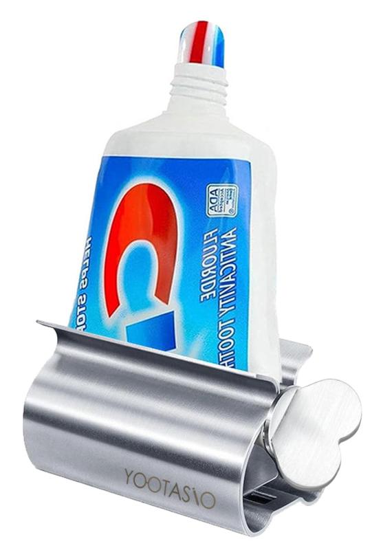 YOOTASIO チューブ絞り器 歯磨き粉 ディスペンサー【ハート型のハンドルデザイン】SUS304ステンレス製 チューブ絞り 防錆 頑丈 安定感あり 巻き上げ式 TUBE SQUEEZER チューブ製品を最後の一滴ま【製品仕様】：YOOT...