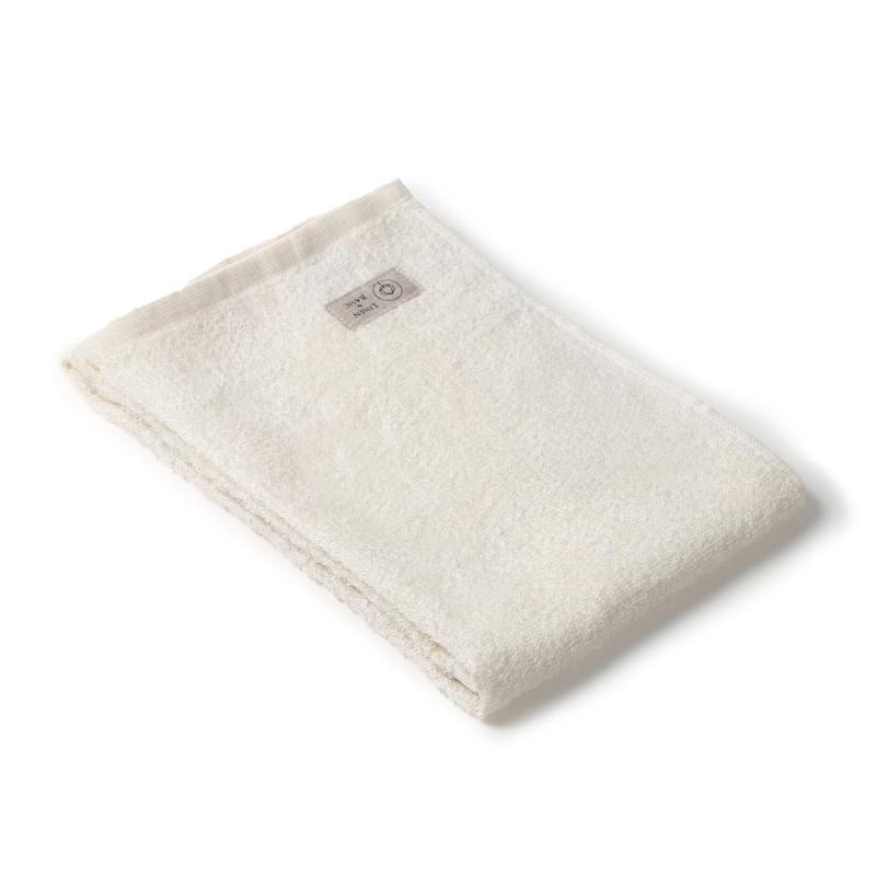 LINEN &amp; BASIC リネン100%パイルフェイスタオル (34*78cm / 生成り) 軽くてコンパクト (柔らかい/速乾吸水/薄手)