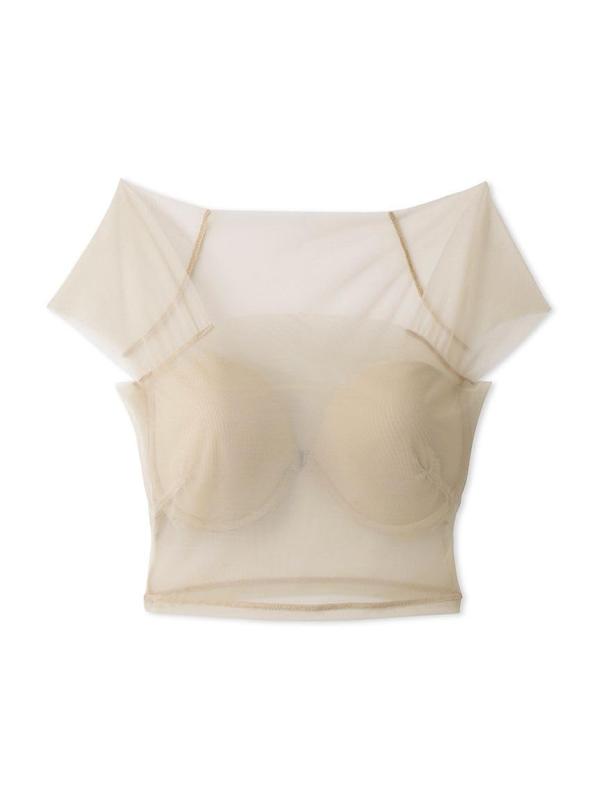 [リリーブラウン] 【LILY BROWN Lingerie】シアーファンデブラトップス LLFT259506 レディース素材:表地:ナイロン78%、ポリウレタン22%/カップ表地:ポリエステル92%、ポリウレタン8%/カップ裏布:ポリエス...