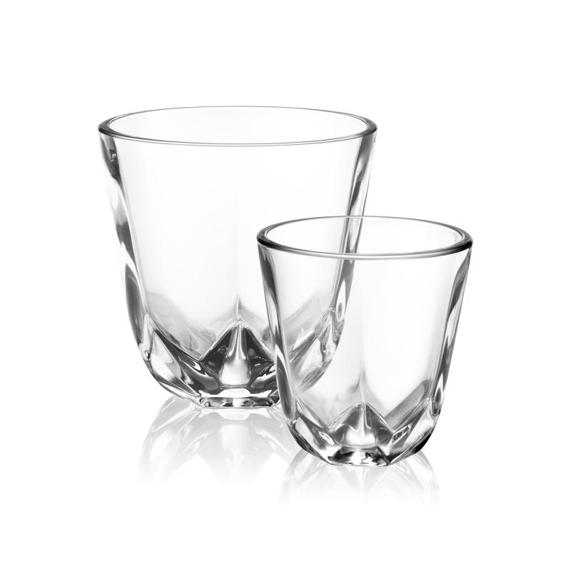 Wacaco Stellar エスプレッソカップセット（2個入り）、コーヒーカップ 60ml（2オンス）＆200ml（6.5オンス）コーヒーの時間を格上げしよう：Wacacoの美しくスタッキング可能なガラスカップで、コーヒーを飲むひとときの...