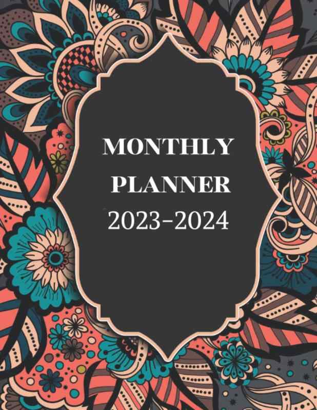 2023-2024 monthly planner: 2 year calendar 2023-2024 monthly planner large | 24 Months Jan to Dec Agenda With Holidays. ...
