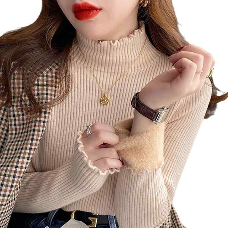 [KumiModa] ニット レディース セータートップス 小顔 秋冬春 長袖トップス シルエット ストレッチ 高伸縮 重ねる着便利 着回しやすい 厚手 カジュアル リブ セーター カットソー ニットソー これからの季節に重宝する長袖ニット...