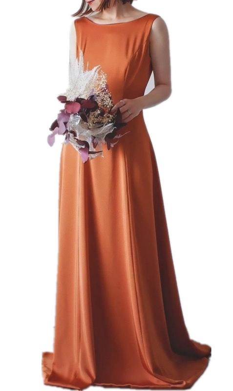 [Fiveen] カラードレス 前撮り ドレス ノースリーブ フォトウエディング シンプル 結婚式 二次会 ドレス マーメイド 後撮り 披露宴 コンパクト ロングドレスシンプルでスタイリッシュなデザインのカラードレスです。ウェディング ・ビ...