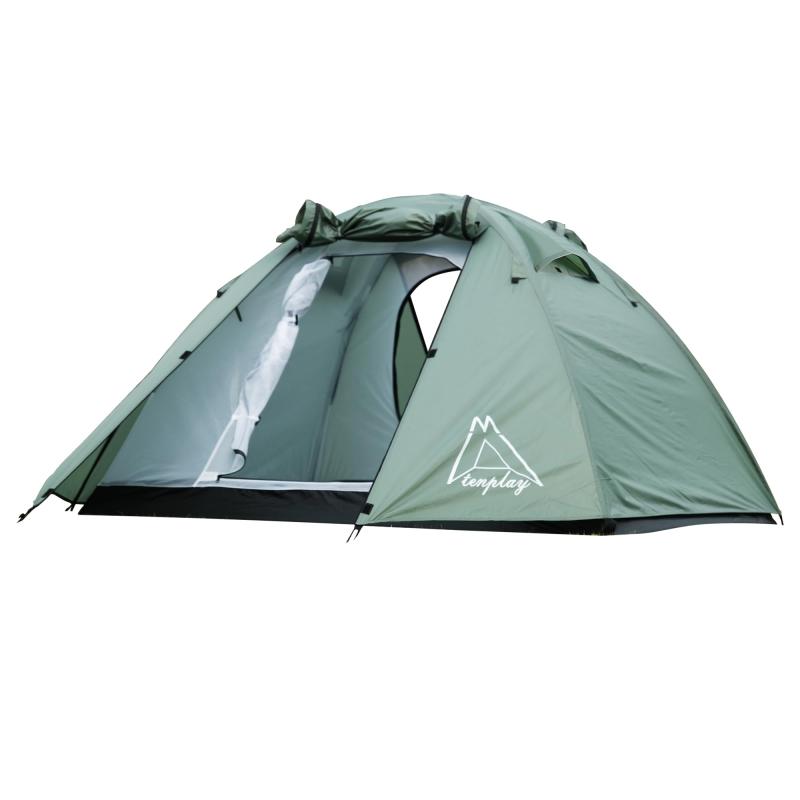 「Shelta Pod×TENPLAY」ドームテント 2人用 1人用 軽量 ソロテント ツーリング 山岳テント アルミ製ポール 自立式 簡単設営 キャノピー ダブルウォール 4シーズン 耐水圧3000mm 二重層 前室 メッシ