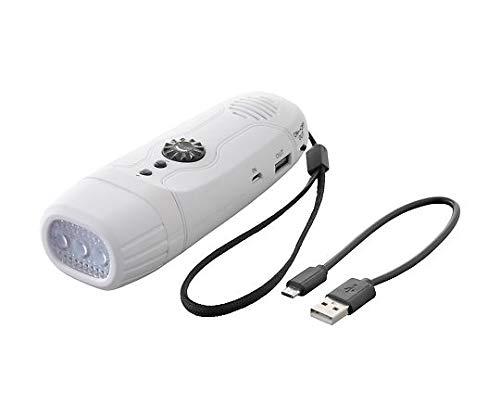 スマホ充電ダイナモFMラジオLEDライト【特徴】サイレン機能、LEDライト、スマホ充電、ワイドFM対応ラジオの一台4役対応可能です。【仕様】サイズ（mm）：約55×145×45充電目安（1分間の回転）：ライト点灯時間／約10分間、ラジオ稼働...