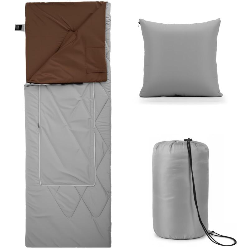 Rocacoco 寝袋 4WAY クッション型寝袋 クッション ポンチョ ブランケット 防災用品 多機能防災 保温 防風 撥水 避難所 緊急時 コンパクト 軽量‎30日間の品質：初期不良対応期間は商品到着日から30日間です。初期不良対応期間...