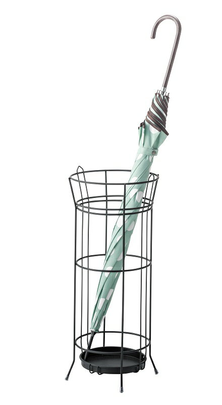 スチール傘立て W21×D21×H45cm 2色 コンパクト シンプルなデザイン AKB-437 スチールを使用した、圧迫感のない開放的な傘立て。コンパクトなサイズ感で、玄関先に置いても邪魔になりません。どんな家にも合うシンプルなデザインと...