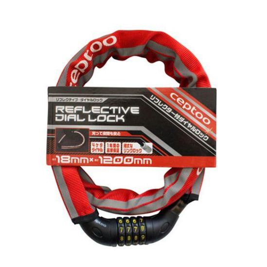 RDI-18 セプトゥー CEPTOO セプツー リフレクティブ・ダイヤルロック レッド RDI-18/1200 RED . CEPTOO　セプトゥー　リフレクター付ダイヤルロック4ケタダイヤルサイズ:18mm ×1200mm 5