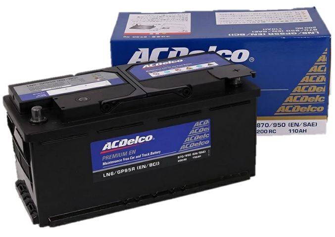 在庫あり LN6 ACデルコ 欧州車用バッテリー 互換20-110 110Ah 保証2年または4万Km 新品 BMW ベンツ VW アウディ 補水不要のメンテナンスフリーバッテリー充電状態が判るインジケータ付き耐久性に優れたフレーム格子構造...