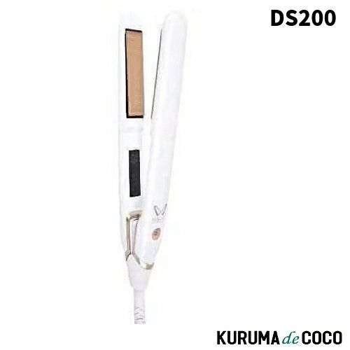KINUJO ストレートヘアアイロン DS200-WH ホワイト 世界で使える髪を傷めないストレートアイロン 独自のシルクプレート採用 温度調整は20℃ずつ5段階（最大200℃） ロングプレート設計（24mm×90mm） 360度回転コード...