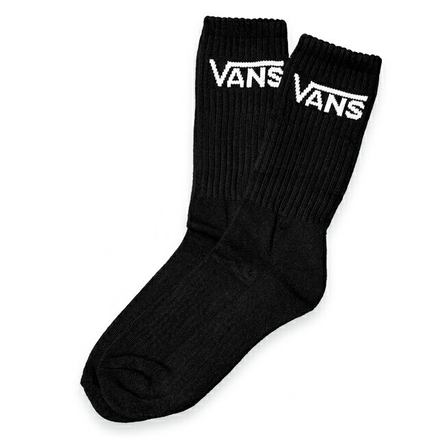 VANS バンズ CLASSIC CREW SOCKS ソックス BLACK SIZE:US6.5〜9(24.5〜27CM)　