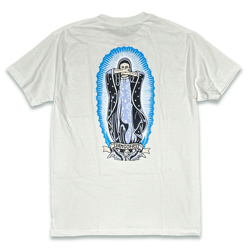 HARD LUCK ハードラック - LADY G FROST - S/S TEE Tシャツ CREAM FRONT左胸 & BACK PRINT SIZE M-着丈68CM　身幅49CM L-着丈73CM　身幅52CM XL-着丈80CM...