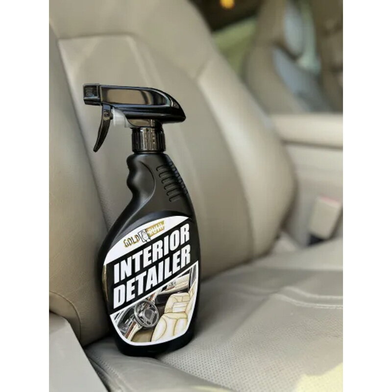 GOLD RUSH INTERIOR DETAILER インテリアディテイラー 内装 レザー 本革 あらゆる汚れが付着する車の内装。 INTERIOR DETAILER 1本で解決できます。 様々な汚れ、様々な素材に使用できます。 3つの洗...