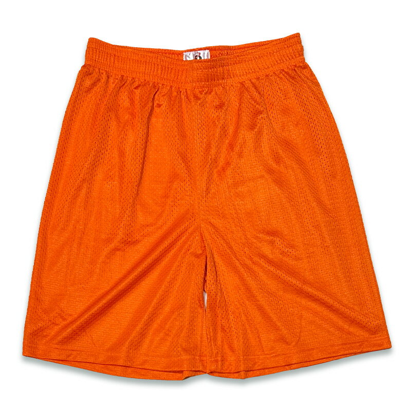 BADGER 7209-MESH SHORTS 9inch COLOR*BURNT ORANGE アメリカのスポーツブランクボディメーカー BADGER 9INCH ヒザ丈MESH SHORTS ウエストはゴム＆紐 SIZE M ウエスト7...