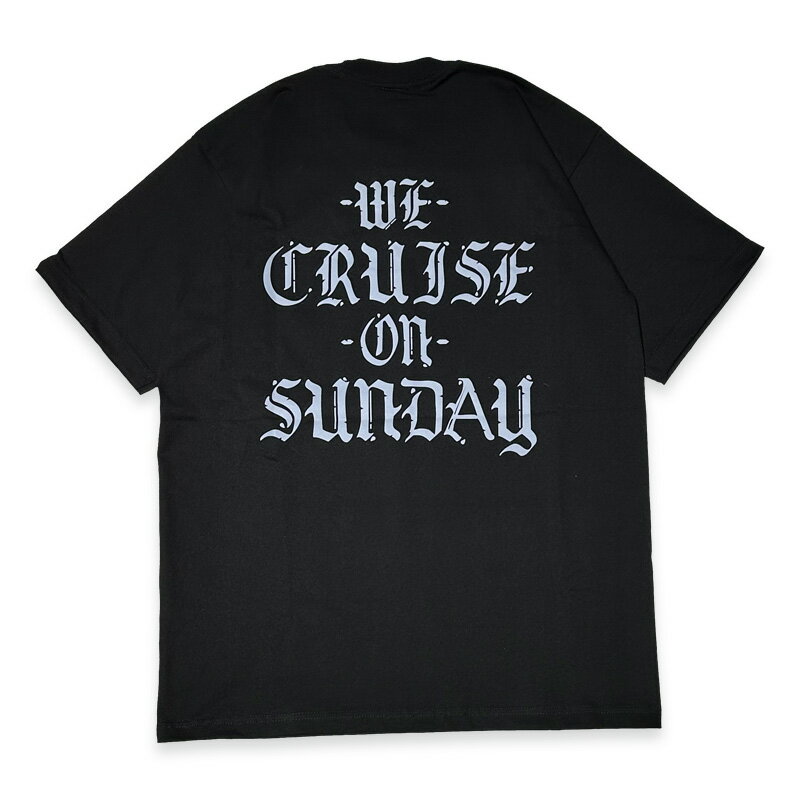 CALIFORNIA SOUL "CRUISE" BLACK Tシャツ FRONT左胸＆背中にGREY色でプリント PRO5 BODYを使用 SIZE L-着丈76CM 身幅55CM SIZE XL-着丈77CM 身幅60CM SIZE X...