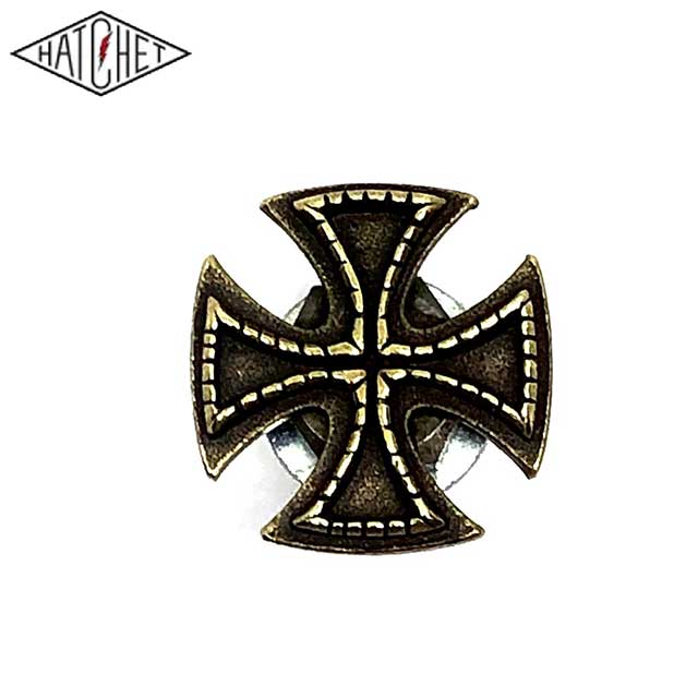HATCHET METAL WORK STUDIO ハチェット "IRON CROSS" Number Bolt BRASS アイアンクロスがモチーフのナンバーボルトです。 Material: Brass(ボルト部分ステンレス) サイズ 縦...