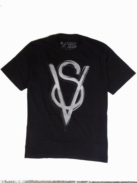 US VERSUS THEM アスバーサスゼム UNKNOWN-4 Tシャツ BLACK FRONT&BACKにプリント SIZE S-着丈63CM 身幅46CM SIZE M-着丈69CM 身幅50CM SIZE L-着丈73CM 身幅5...