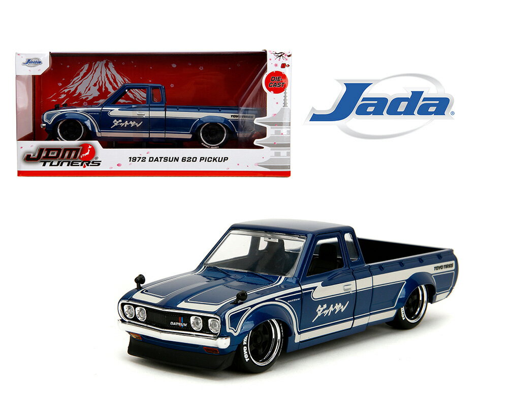 #35953 JADA TOYS ジャダトーイズ 1:24SCALE 1972 Datsun 620 Pickup Truck – Blue – JDM Tuners ミニカー 1:24SCALE 箱入り 色むら、PACKAGEの状態その他...