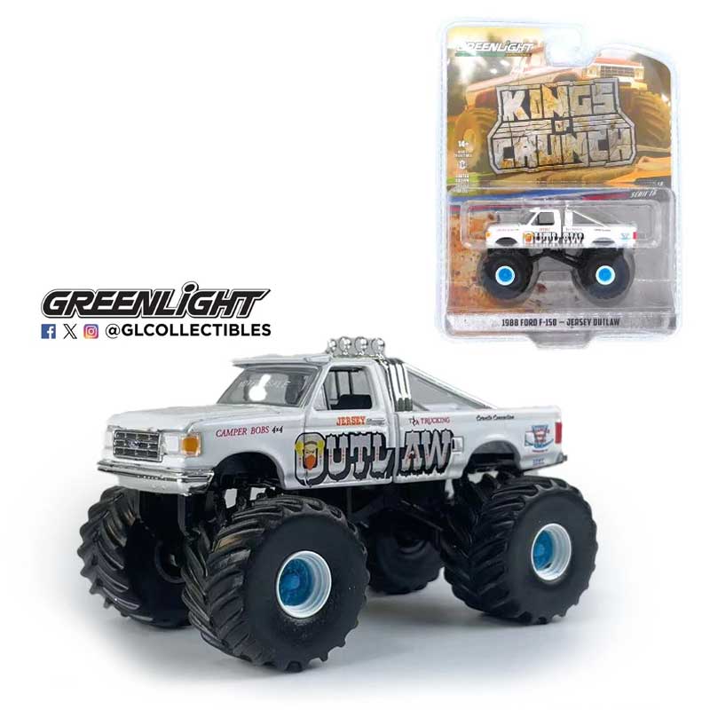 GL-098 GREENLIGHT KING OF CRUNCH SERIES16 Jersey Outlaw – 1988 Ford F-150 Solid Pack 1/64SCALE ミニカー ブリスターパック入り 1/64SCALE...
