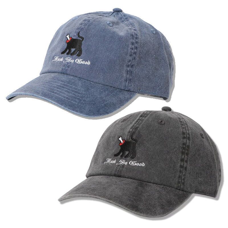 FOOL SO GOOD フールソーグッド -NO NECK DOG PIGMENT LOW CAP- ローキャップ Fool So Goodらしい,おバカなグラフィックをキャップのフロントに落とし込んだピグメント生地を使用したカーブバイザ...