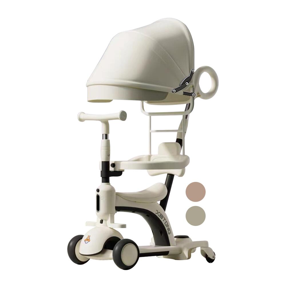 製品仕様6in1三輪車対象年齢は1-12歳、耐荷重は100kgです。カラー：ベビーピンク、ホワイト素材：金属、pp【お手入れ方法】汚れた場合は布で拭き取ってください。水に濡れた場合は速やかに水分を拭き取ってください。次亜塩素酸や中性洗剤の使...