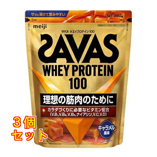 1個2個セット6個セット※商品リニューアル等によりパッケージ及び容量は変更となる場合があります。ご了承ください。 名称 ザバス ホエイプロテイン100 キャラメル風味 980g 内容量 980g 使用方法・用法及び使用上の注意 ・1食分・水...