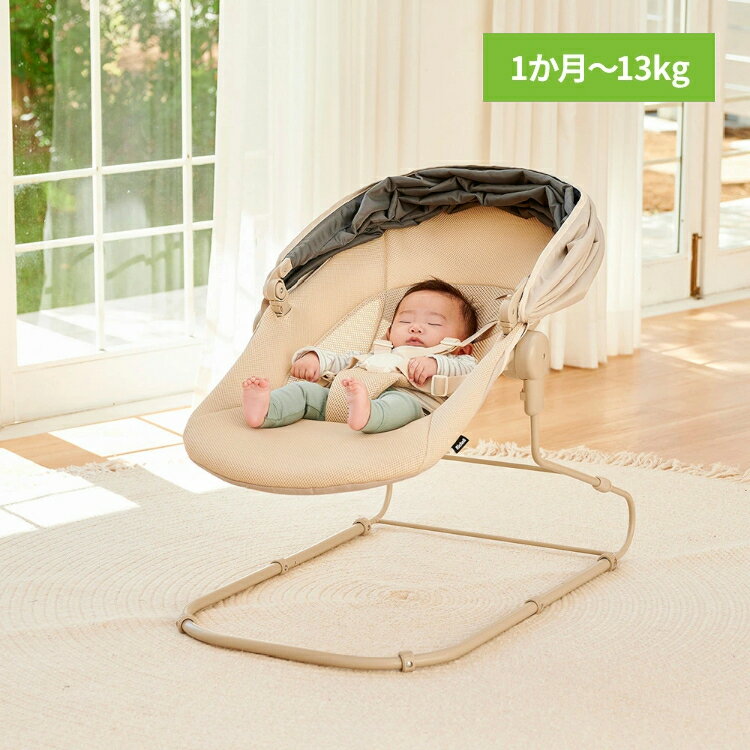 ねんねの魔法で、ラクに寝かしつけ！ 3段階リクライニングで、バウンサーからそのまま理想の眠りへ！ 寝かしつけがラクになるための、寝かしつけしやすいポイントがたくさん。 リクライニング機能付きで、シートがフラットになります。 おしりが沈み込む...