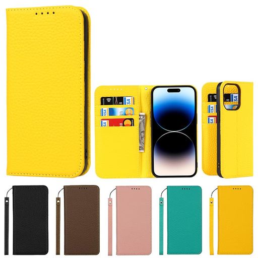 【1】対応機種:foriPhone14Pro 【2】上質な素材:手触りが柔らかい本革(牛革の第二層)をライチ模様に加工し、牛革そのものの高質を保ちながら、デザイン感をよりアップさせることができます。カードスロットも数箇所設置され、使い勝手良...