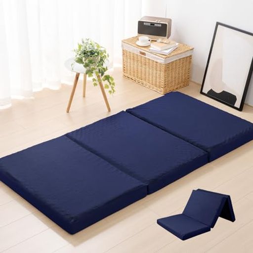 圧力分散、高反発、抗菌防臭、通気性がよい 😊【商品情報】サイズ:97X195X10CM(シングル);表地(洗えるカバー):ポリエステル100%;中材:厚さ10CMの20D特殊凹凸高反発ウレタンフォーム。HOMFINEの凹凸加...