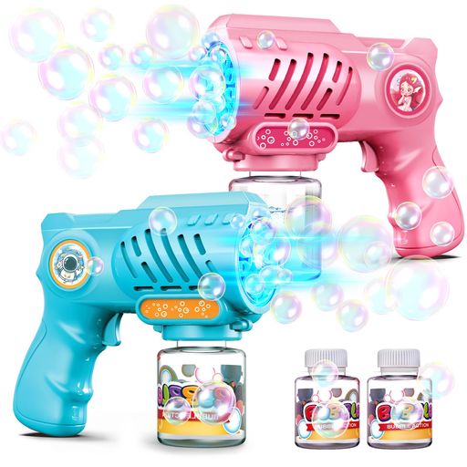 【電動でたっぷりシャボン玉】:電動連続発射でシャボン玉遊びを楽しめます。屋外遊びはもちろん、ピクニックや公園遊びなど、さまざまなシーンで使いやすいバブルガンです(※シャボン玉の量や飛び方は使用環境により異なります)。 【液だれしにくい設計・...