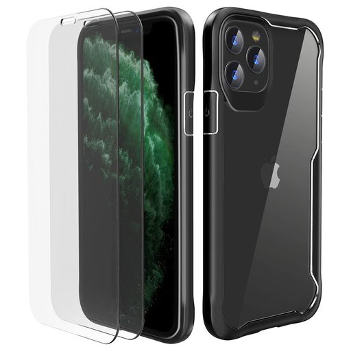 [対応機種]この超スリムシリコンスイート+透明なPCハードケースは、iPhone 11 Pro Max(2019)専用-6.5インチです。 [素晴らしいデザイン]透明なPCケースバックとTPUクッションカバーは、iPhone 11 Pro ...