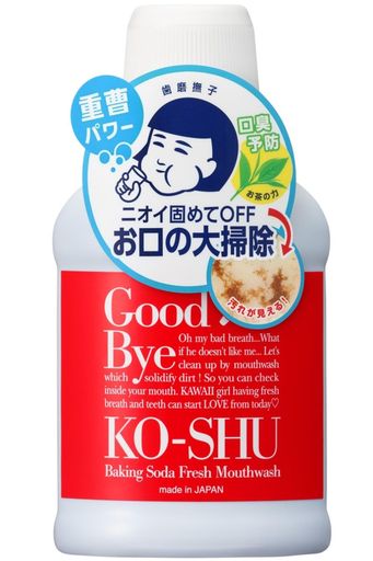 口臭対策 原産国:日本 内容量:200ml 全成分:水(基剤)、グリセリン(湿潤剤)、エタノール(基剤)、炭酸水素Na(清掃剤)、チャ葉エキス(保湿剤)、スイカズラ花エキス(保湿剤)、レモン果実エキス(保湿剤)、メントール(清涼剤)、ステビ...
