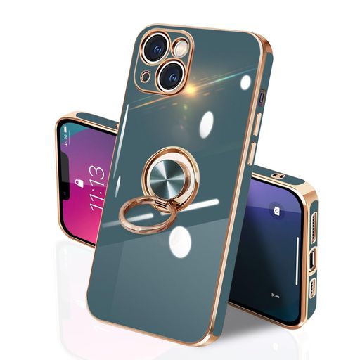 【対応機種&amp;高品質のTPU素材】iPhone 13(6.1インチ)用 リング付き ケース。ご希望の商品、カラー、対応機種を十分ご確認の上、ご注文頂きますようお願い申し上げます。高弾性TPU素材を採用、日常生活での消耗に耐えしっかり保...