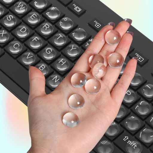 【多彩な利用可能】このキーボードステッカーは、爪やコンピューターを保護しつつ、様々な用途で活躍します。キーボードだけでなく、キャビネットや引き出し、ガラス、セラミック、金属などの表面にも利用可能です。 【スタイリッシュなデザイン】高級感のあ...