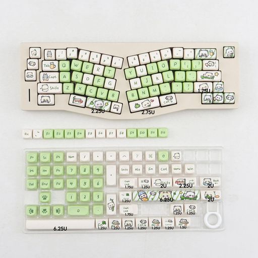 【昇華型PBTキーキャップ】このキーキャップは高品質の厚いPBT素材とグリース防止コーティングで作られており、頑丈で、連続使用しても光沢のある汚れが蓄積しません。ABS素材と比較して、PBTキーキャップは耐摩耗性と耐油性が向上しています。昇...