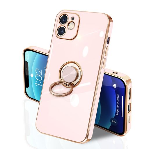 【対応機種&amp;高品質のTPU素材】iPhone 12(6.1インチ)用 リング付き ケース。ご希望の商品、カラー、対応機種を十分ご確認の上、ご注文頂きますようお願い申し上げます。高弾性TPU素材を採用、日常生活での消耗に耐えしっかり保...