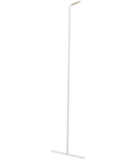 サイズ:約 幅38.5x奥42x高160cm 本体重量:約1Kg 素材・材質:本体=スチール(粉体塗装),バー=天然木 原産国:中国 耐荷重:約5Kg 備考:組立式