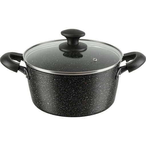 商品サイズ(蓋含む):約 幅34x奥行23.5x高さ18cm、重量:約1200g 鍋の高さ:約11.1cm 本体:アルミニウム合金、内面:ふっ素樹脂加工、外面:焼付塗装、はり底:ステンレス鋼、ガラス蓋:強化ガラス 満水容量:約3.9L 生産...