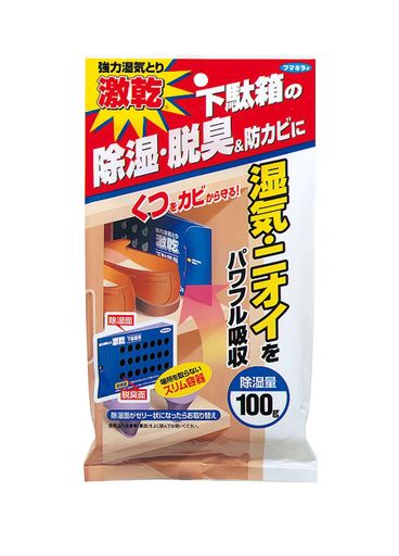 原産国 : 中国 原材料 : 塩化カルシウム、保水剤、防カビ剤、脱臭シート 内容量 : 1個 商品サイズ (幅X奥行X高さ) : 135mmx30mmx240mm ブラント名: 激乾