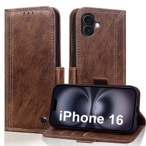 互換性:iPhone165G(6.1インチ、2024販売)アイフォン16あいふぉん16用に設計されたウォレットスタイルの保護ケース。他の携帯電話モデルとは互換性がありません。ご購入前にお使いの携帯電話モデルをご確認ください。30日間の品質サ...