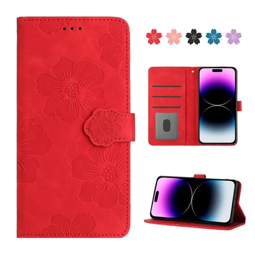 【適用iphone14promaxケース手帳型】:対応iPhone14promax(6.7インチ)専用手帳型レザーケース、ファッションのセンスを強調、シンプルと美しい桜パターンのデザインですが、高級感が溢れ。ご注文の前に、色、互換性のあるモ...