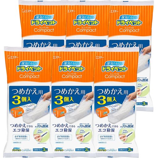 【つめかえできる省ゴミタイプ】ゴミが少なく経済的です。液がたまるタイプなので、つめかえ時期がはっきりわかります。 【コンパクトな容器形状】場所をとらずに湿気をとります。薬剤袋を使用しているので、容器の中を汚さず、つめかえが簡単です。 【用途...