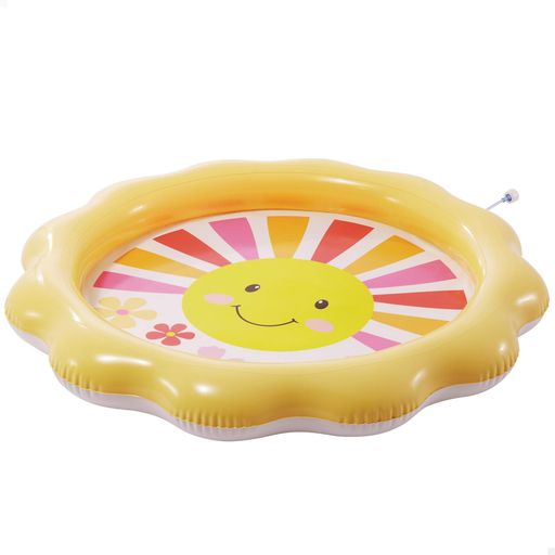 【お庭で噴水遊び】: ご家庭のガーデンホースを本体のバルブに接続するだけで、太陽から水が飛び出すスプレー機能を楽しめます。暑い夏の日の水遊びをさらにエキサイティングに演出します 【安心の浅型設計】: 水深が深くならない設計(高さ約13cm)...